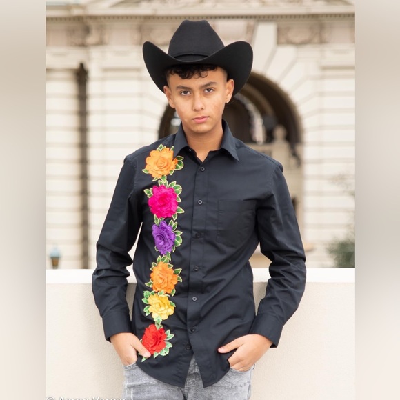 Handmade | Shirts | Mexican Dress Shirt Made For Parties Dad Fathers ...